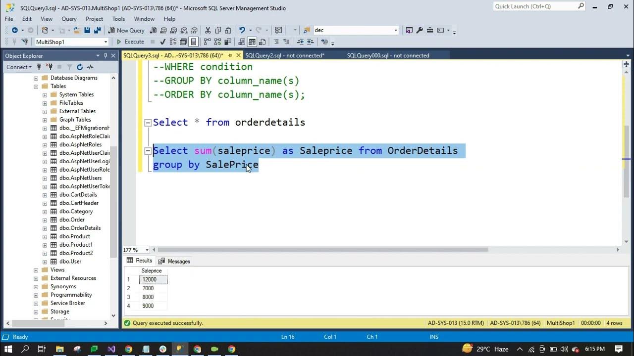 SQL GROUP BY Statement - YouTube