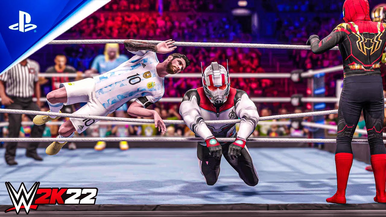 WWE 2K22 Team Football Players, vs Team Avengers, | Tag Team Match ...