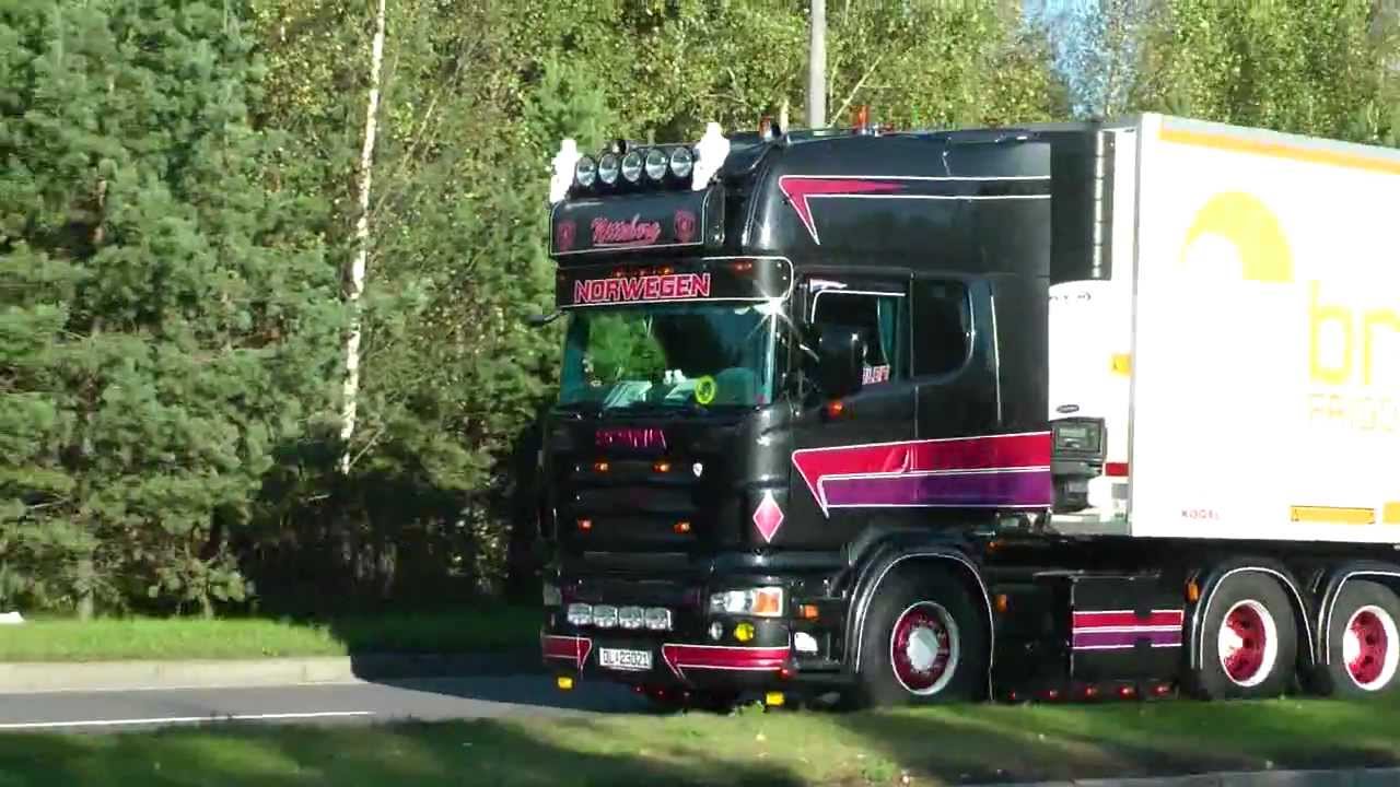 Scania R500 Super With Nice V8 Sound - Clip 2 - YouTube