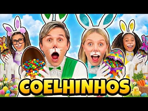 VIRAMOS COELHINHOS DA PÁSCOA POR 24 HORAS! 🐰🥚 | Turma do Gato Galactico