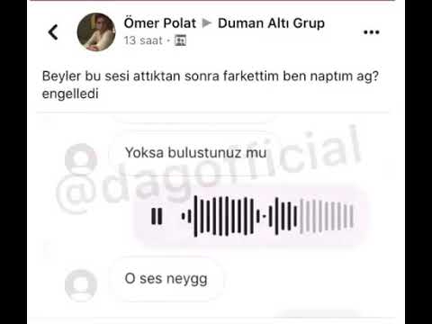 Kıza sesli mesaj atarken \