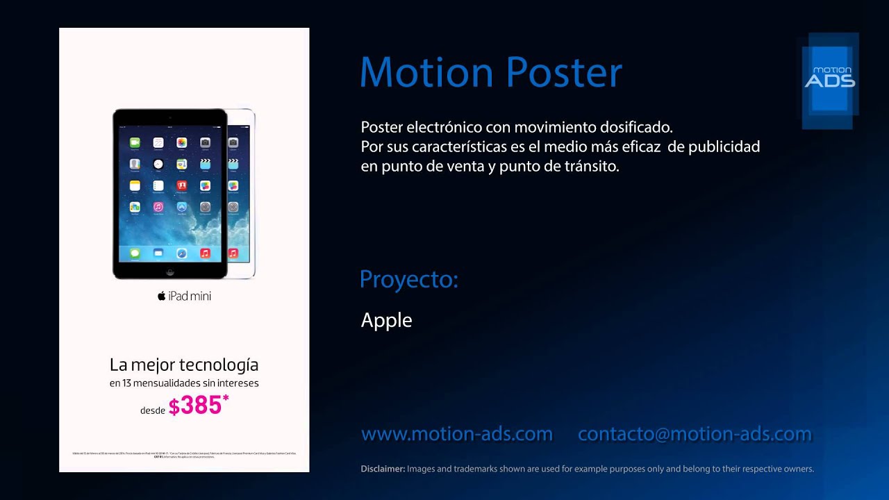Apple Motion Poster by Motion ADS - YouTube
