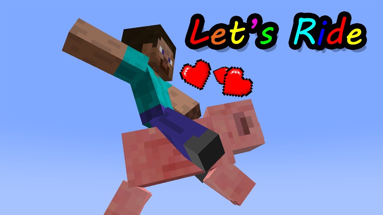 Let's Ride - Minecraft Music Video ft. Steve & The Pig - YouTube