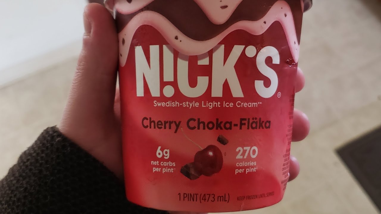 Nick's Cherry Choka-Fläka ice cream review - YouTube