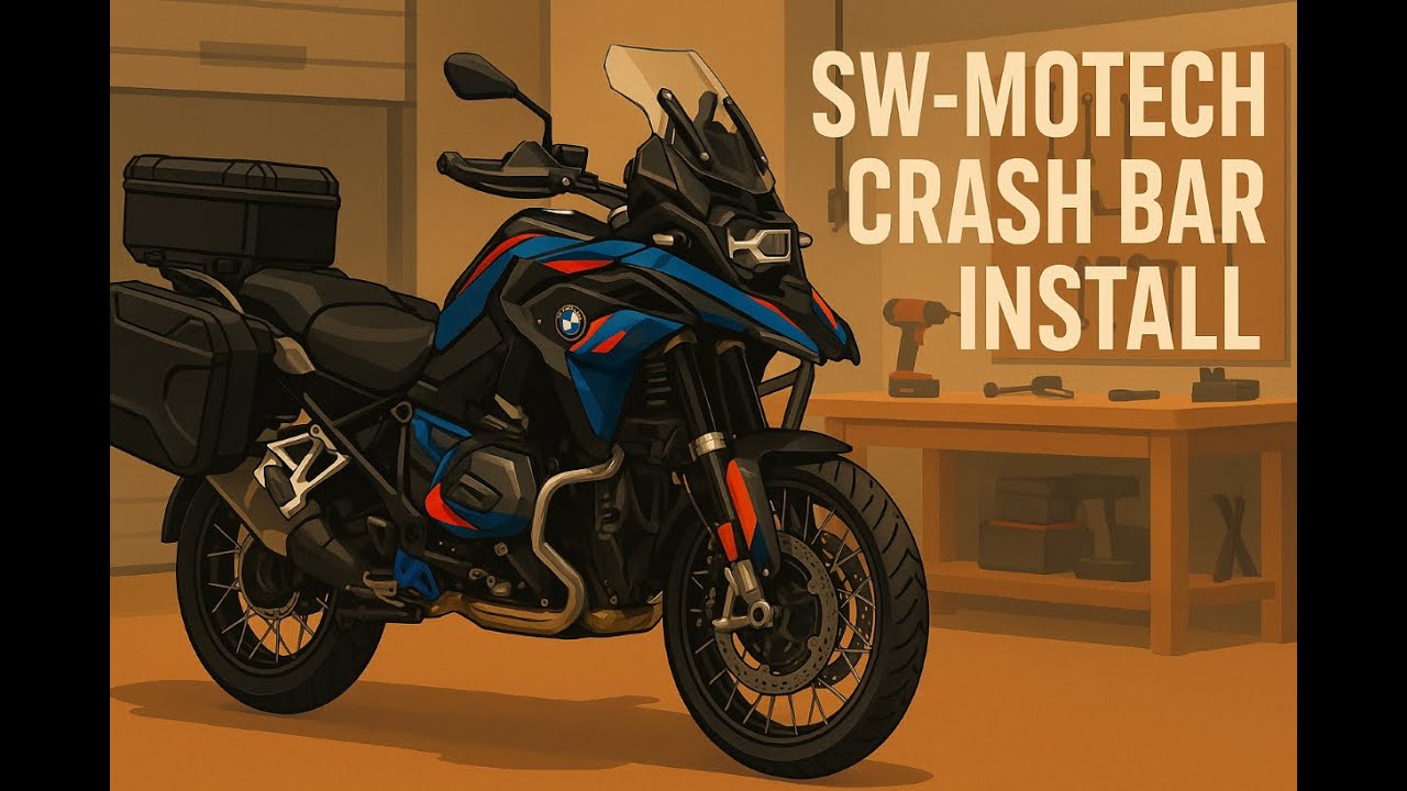 SW-Motech Upper Crash Bar Installation | R1300GS Step-by-Step - YouTube