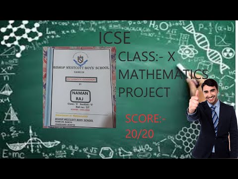 ICSE MATHEMATICS PROJECT CLASS 10 // DESIGNS// #board projects. - YouTube