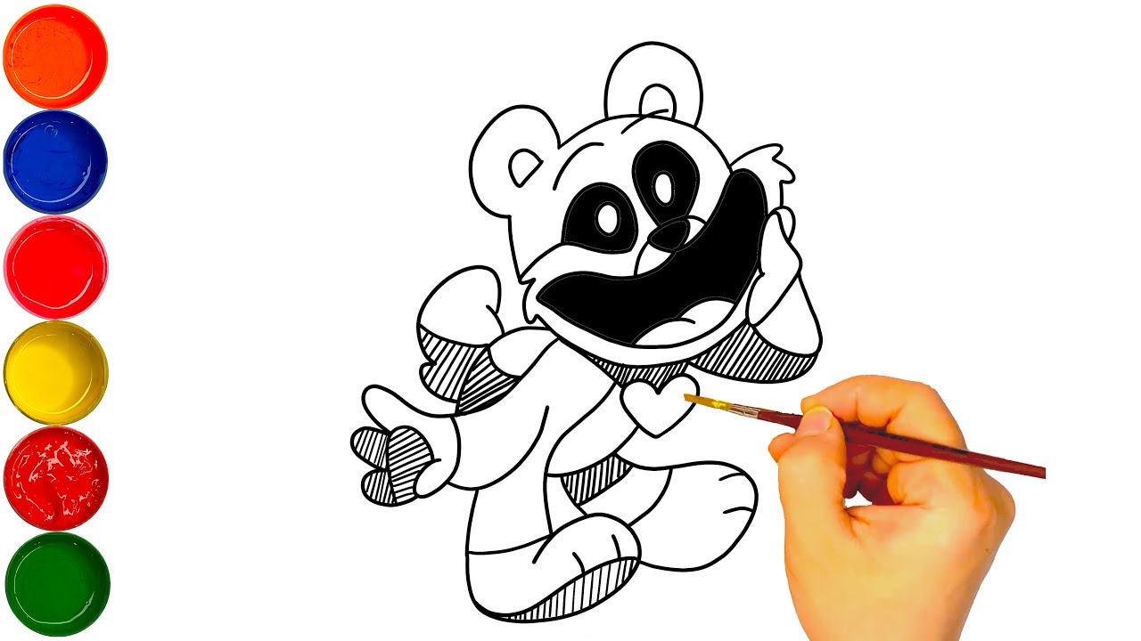 How To Draw Bobby Bear Hug From Poppy Playtime | How To Draw Bobby Bear ...