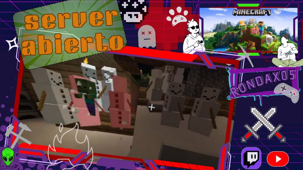 MINECRAFT SERVER ABIERTO #2 | V. 1.16.5 JAVA | CON MODS | ES - YouTube