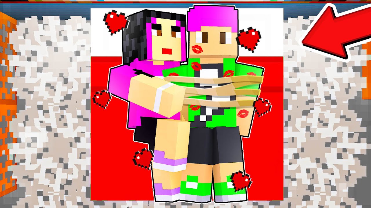 VOID ACORDOU PRESO com a EMILLY VICK BEIJANDO ele no MINECRAFT - YouTube