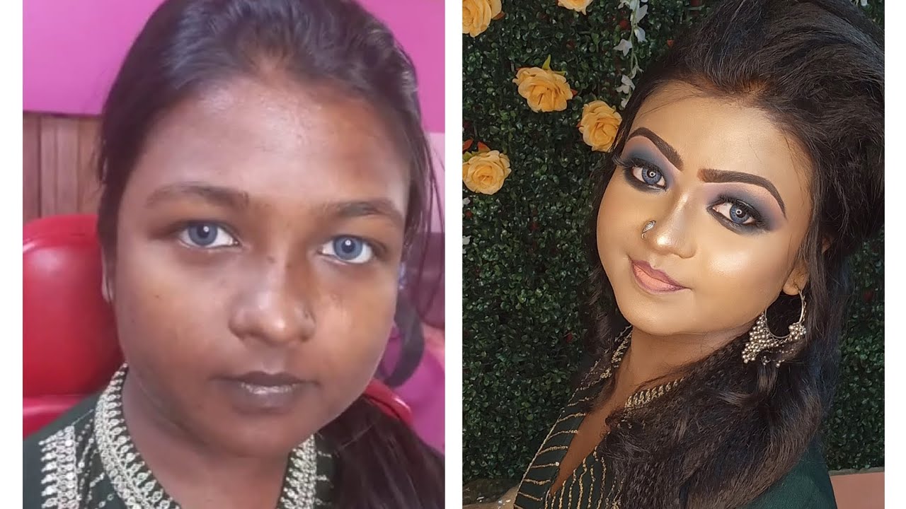 dusky skin makeup tutorial...mini tutorial - YouTube