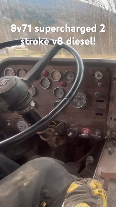 8V71 2 stroke Detroit V8 #diesel #truck #dumptruck #2stroke #shift #manual #westernstar - YouTube