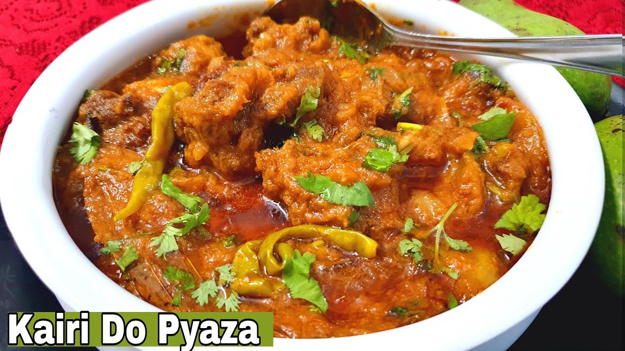 Kairi Do Pyaza ️Kachche Aam Gosht🔥Less spices| Unique & very delicious ...