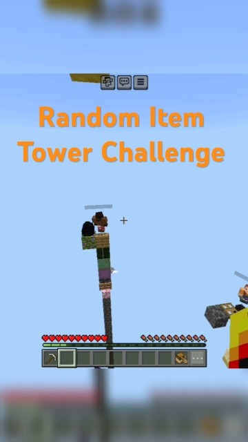 Minecraft Random Item Tower Challenge Gone Wrong! 😂🔥 #minecraft # ...