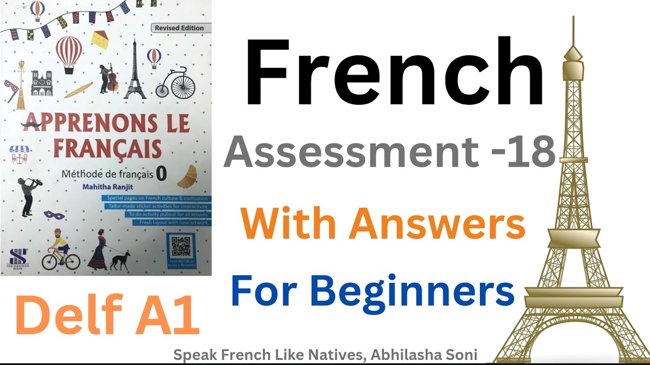 FRENCH ASSESSMENT -18 | FRENCH FOR BEGINNERS | PRACTICE FRENCH GRAMMAR ...