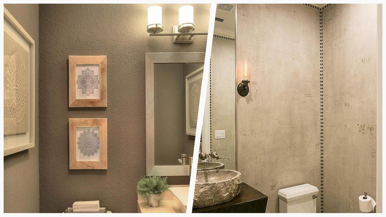 Transforming Small Powder Rooms with Brown & Gray | Designer CheatSheet
