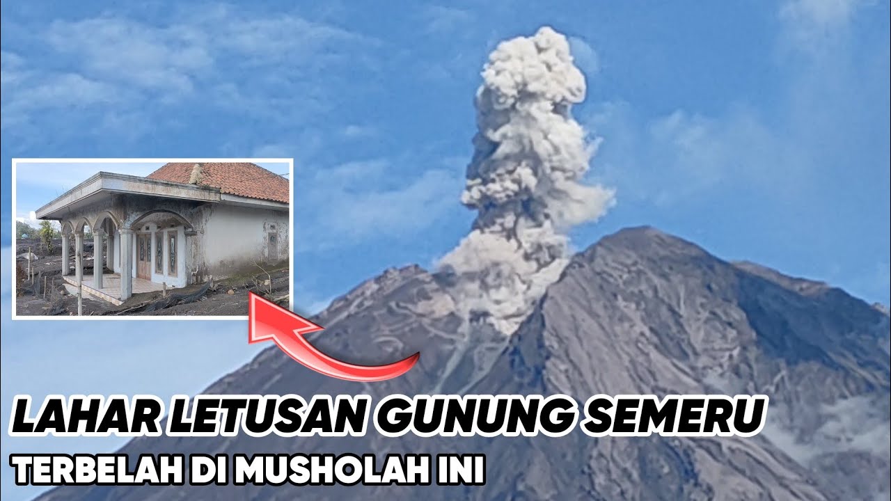 Aneh !!! Lahar Letusan Gunung Semeru Terbelah di Musholah ini dan ...