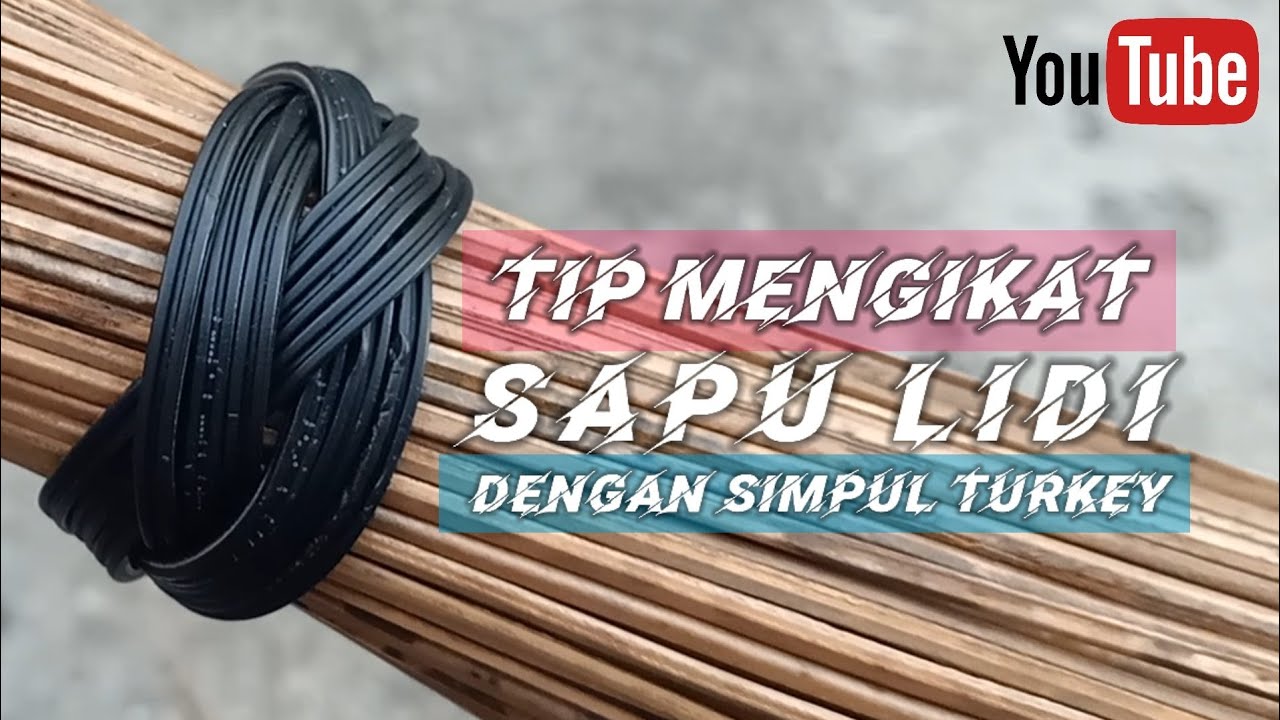 Mengikat Sapu Lidi dengan Simpul Turki #diycraft #sapulidi #simpulmudah ...