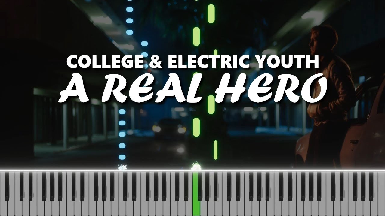 College & Electric Youth - A Real Hero piano cover Chords - Chordify