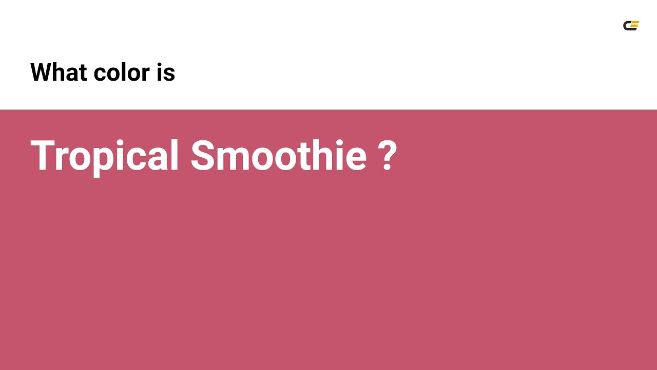 Tropical Smoothie color #c5556d hex color - Red color - Cool color ...