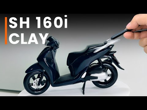 How to Sculpt a SH 160i Version 2018 Motorcycle in Clay: Step-by-Step ...