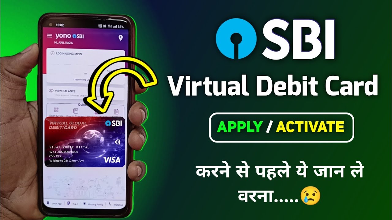 Sbi virtual debit card kaise banaye , Sbi virtual debit card charge ...