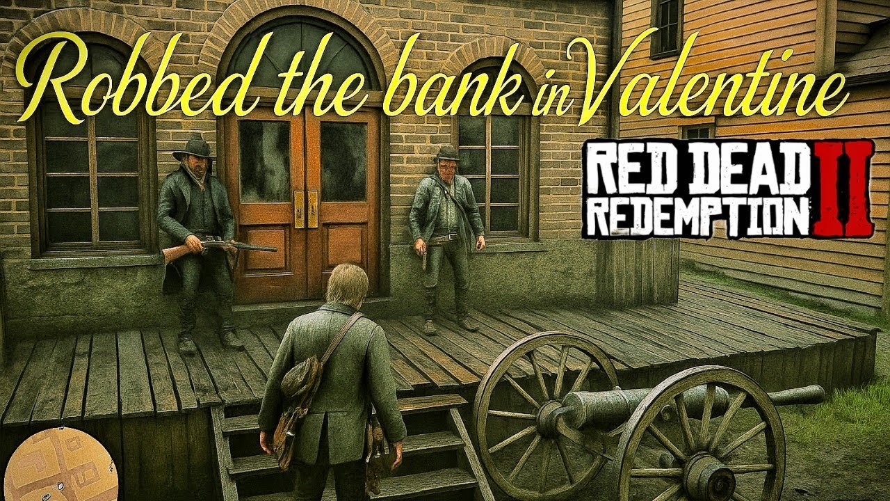 Rdr2~ Robbed the Bank in valentine but got into trouble😵 Watch the ...