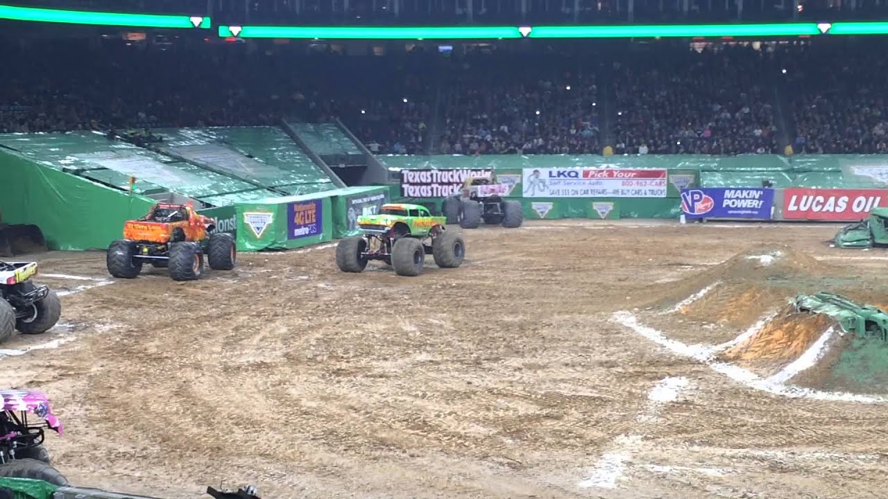 2015 jan.3 monster jam freestyle avenger NRG stadium - YouTube