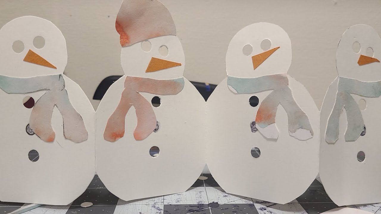 Snowman ⛄️ Accordion craft for kids! - YouTube
