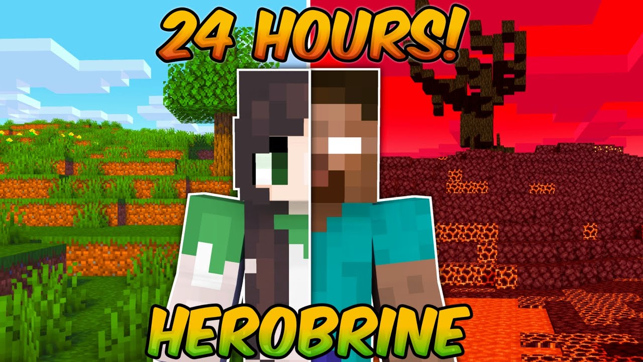 Minecraft, but I Became Herobrine For 24 Hours! In Minecraft ll Incredible plays - YouTube