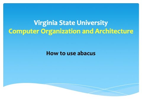 CSCI 303 Module 02 Unit 02: How to use abacus - YouTube