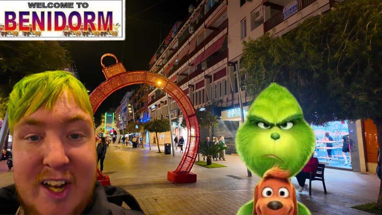 The Grinch Strikes: Christmas Chaos in Benidorm - YouTube