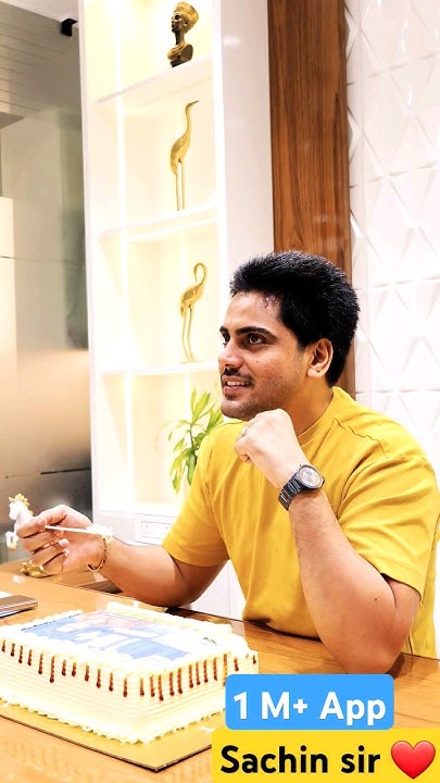 Sachin choudhary sir 1M+ App downloads,pura cake khate hue 😀 😄 - YouTube