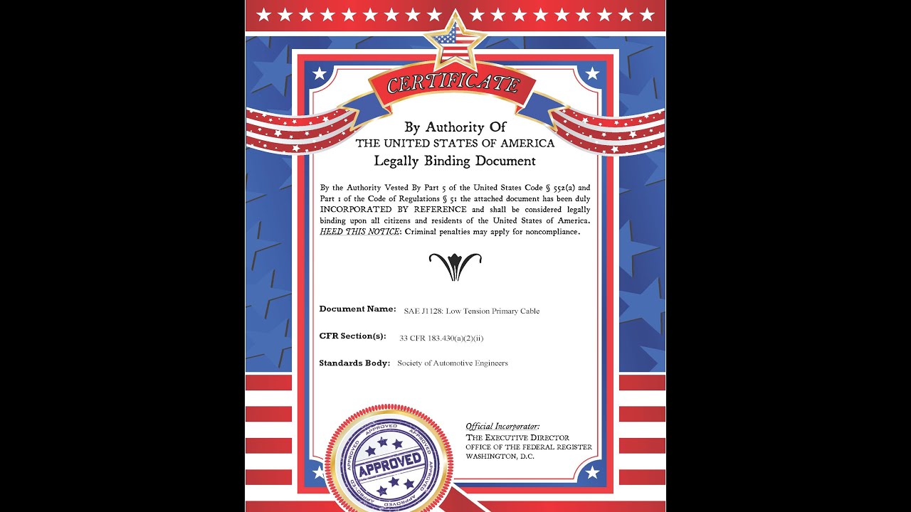 SAE J1128: Low Tension Primary Cable - YouTube