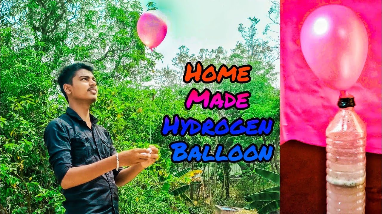 How to make Hydrogen Gas Balloon At Home // flying gas balloon 🎈 ...