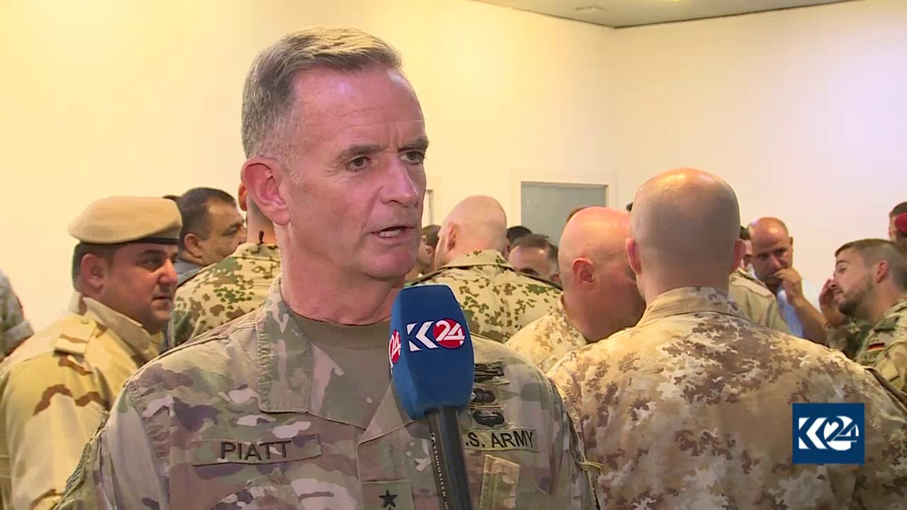 Major General Walter Piatt, Deputy Commanding General of the US-led ...