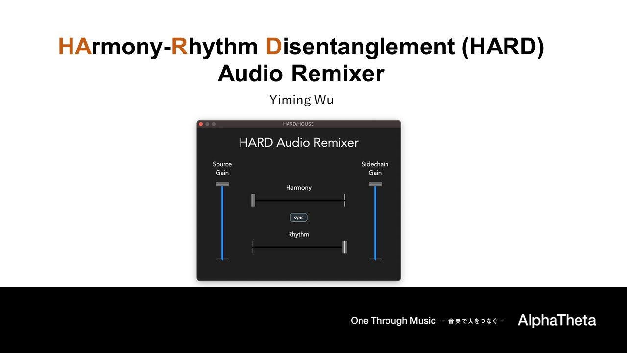 Harmony-Rhythm Disentanglement (HARD) Audio Remixer Plugin - YouTube