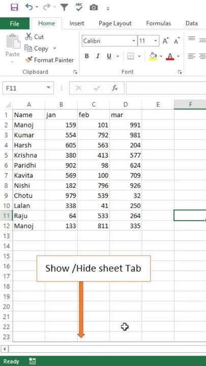 How to Show or Hide Sheet Tabs in Excel: Quick and Easy Tutorial# #excel #shorts - YouTube