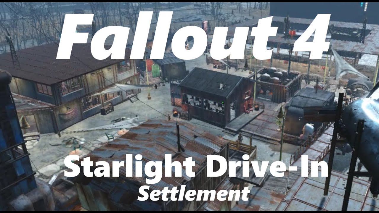 Fallout 4: Starlight Drive-In Settlement - YouTube
