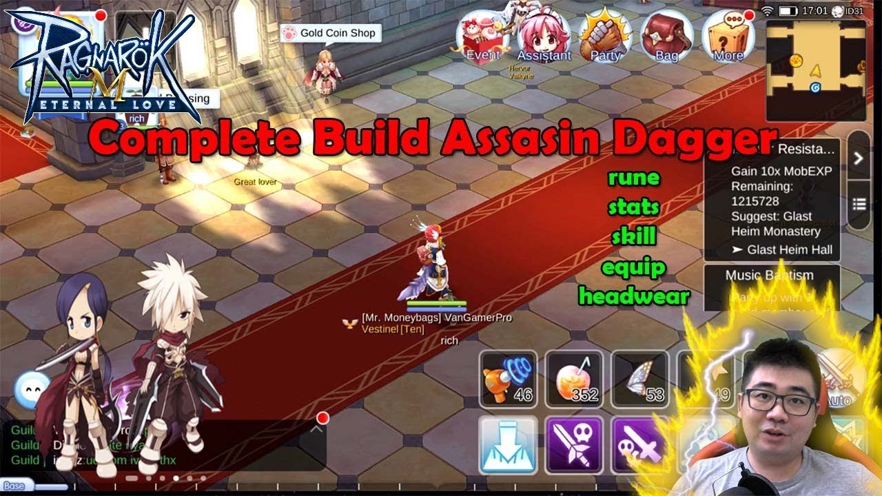 Complete Build Assasin Dagger Ragnarok Eternal Love ( status & skill ...