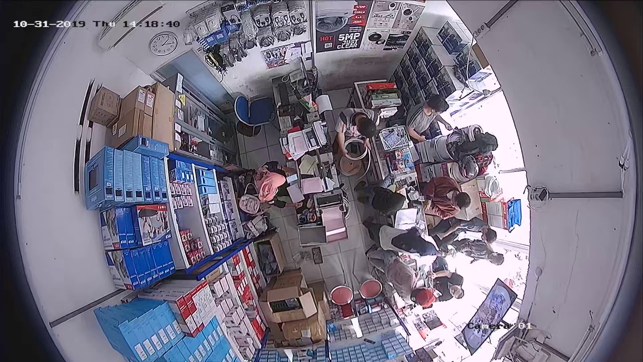 Rekaman CCTV Fish Eyes 360 derajat 2 MP - YouTube