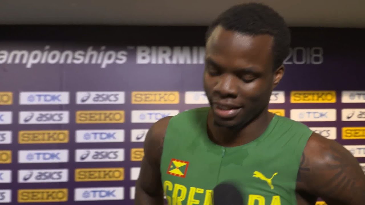 WIC 2018 Birmingham - Bralon Taplin GRN 400 Metres Men Heat 3 - YouTube