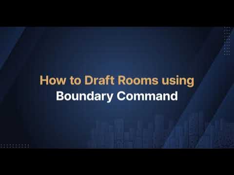 How to Draft Rooms using Boundary Command in Presets | BuildNow Plugin - YouTube