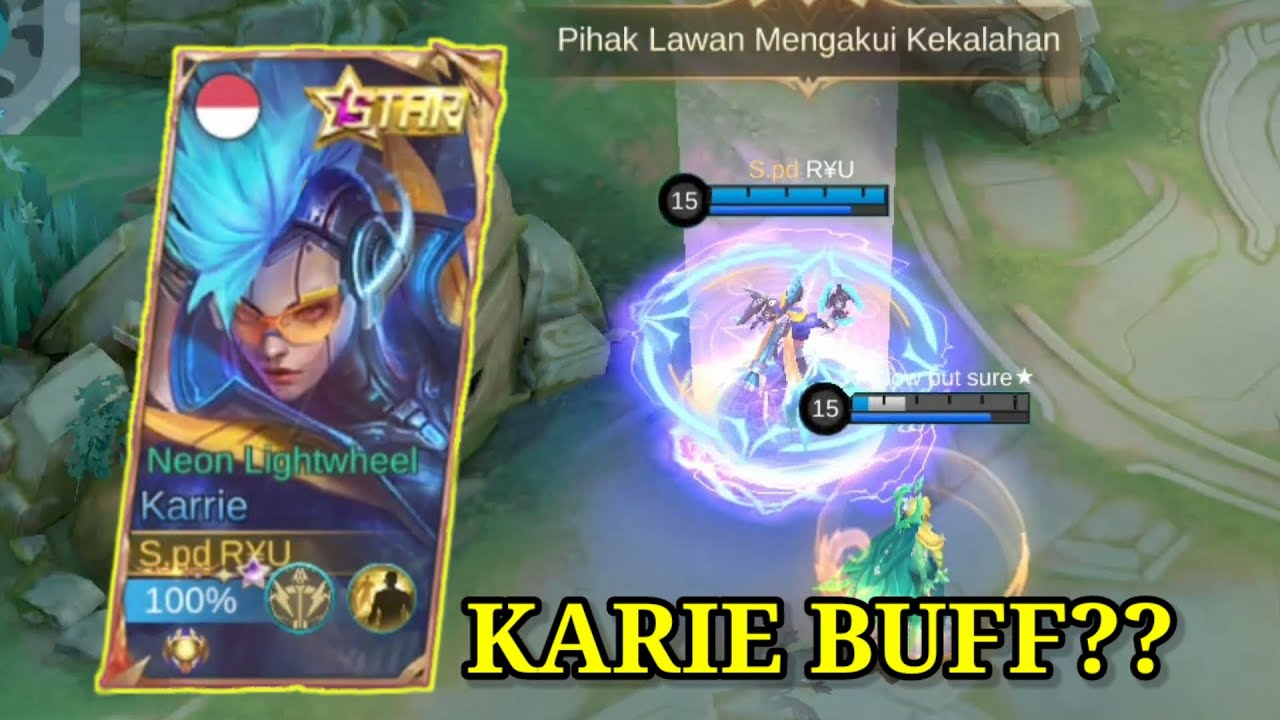 KARIE DI BUFF MOONTON? KARIE GOLDLANE ABAD INI‼️ #mobilelegends #karie ...