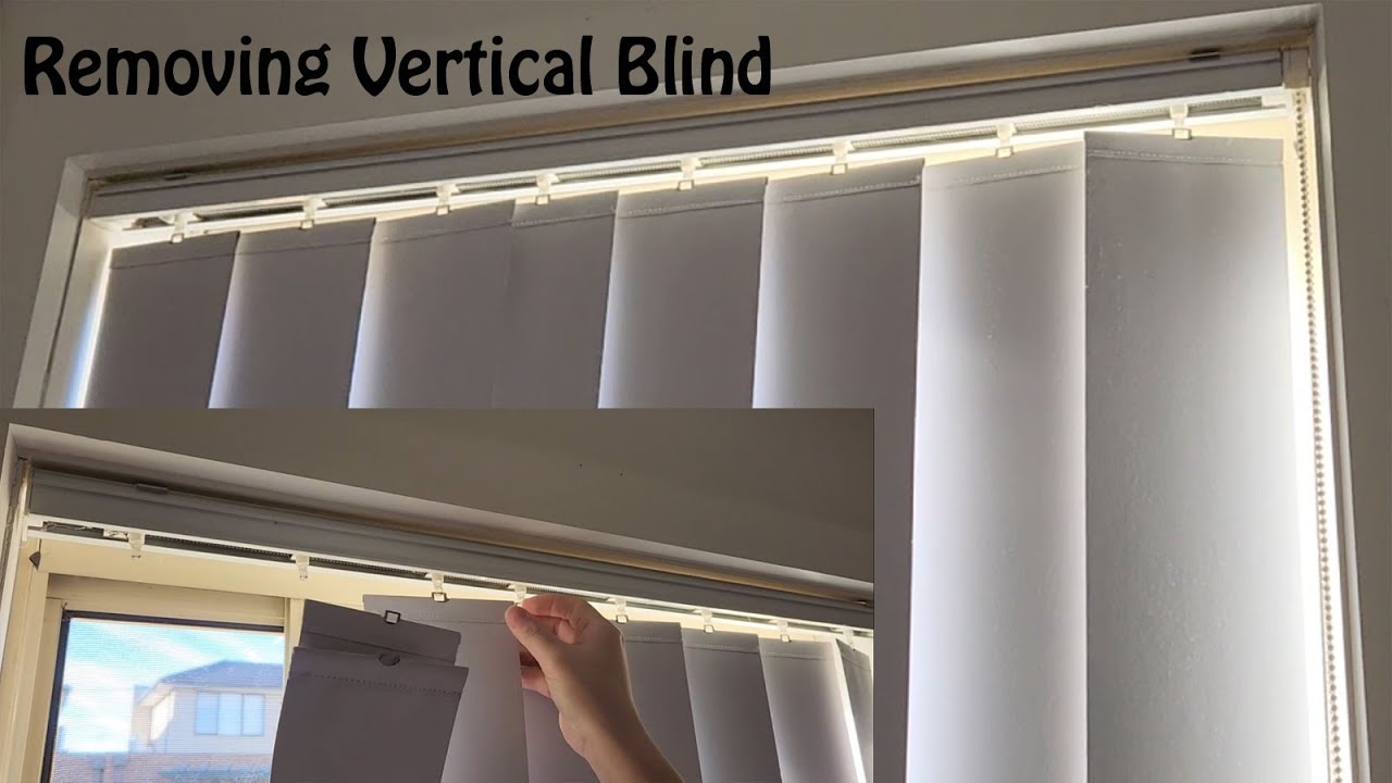 How to remove Vertical Blinds and its Headrails - Simple way vertical ...
