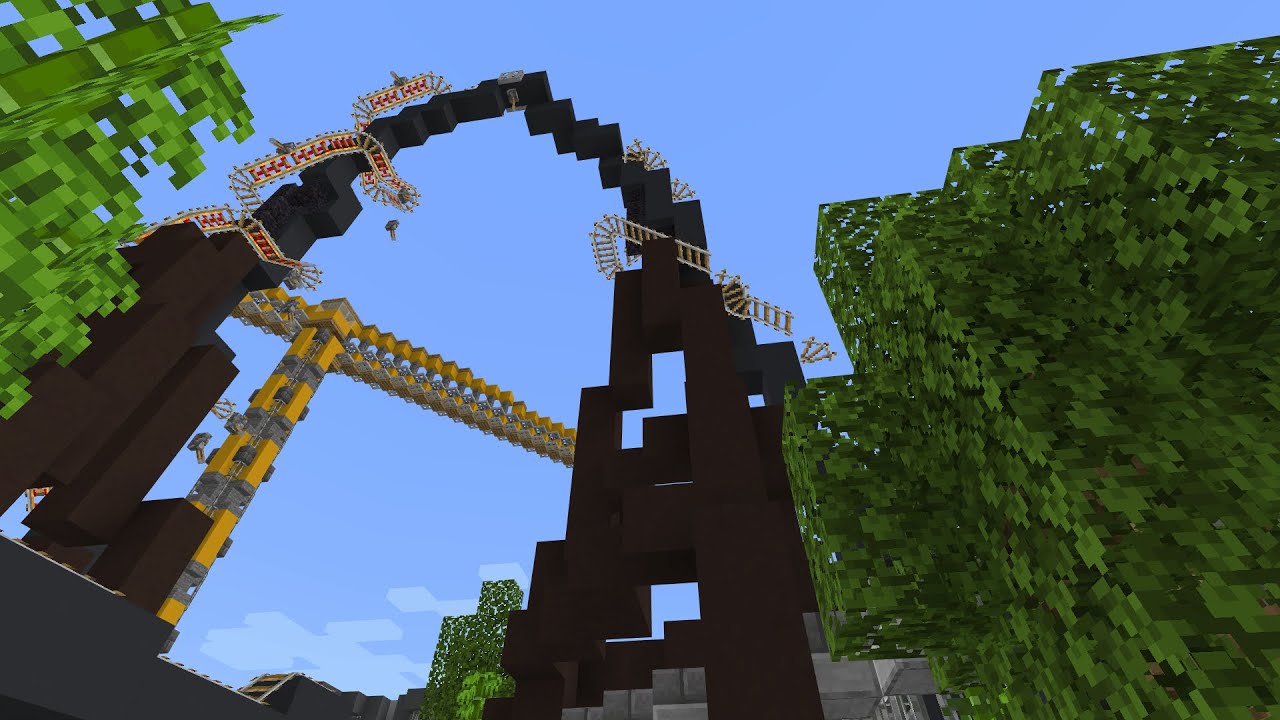 Jurassic World VelociCoaster TEST POV [Minecraft Coaster Recreation ...