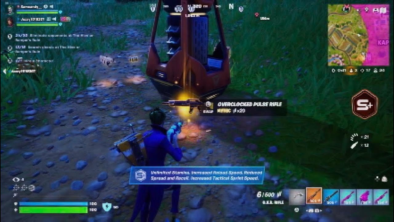Fortnite's *RAREST* GUN! 0.0001% Chance OVERCLOCKED PULSE RIFLE - YouTube