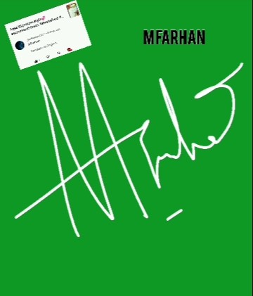 🌹 how to make stylish signature| M Farhan signature| #learnhandwriting ...