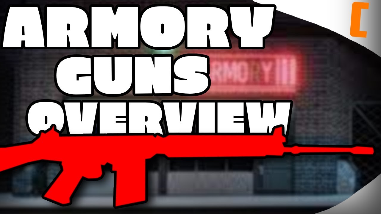 ARMORY GUNS OVERVIEW - ROBLOX CRIMINALITY 1.4 - YouTube