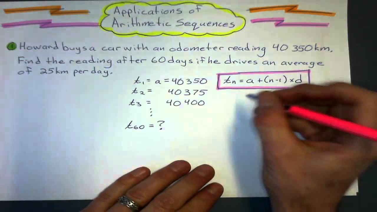Applications of Arithmetic Sequences - YouTube