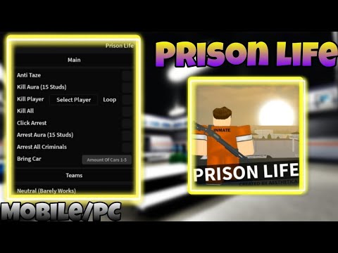 📥Roblox script hack📥|map Prison life|script made by Lightux|script Vip ...